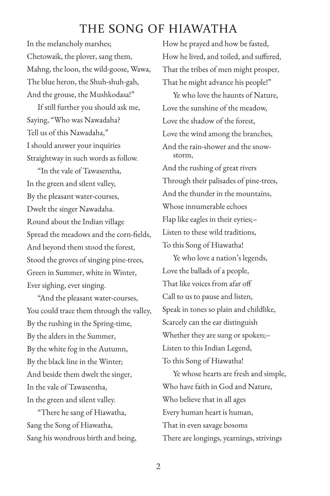 The Song of Hiawatha - Henry Wadsworth Longfellow — New West Press